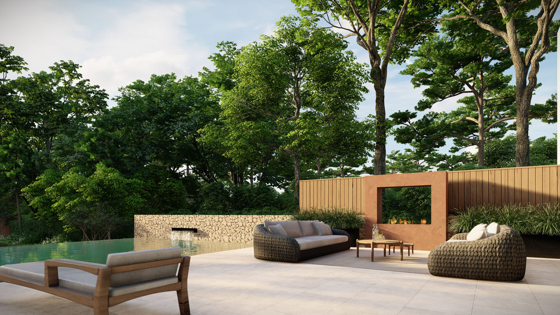 Contemporary Garden Design - In Build - The Tree Top Garden. Branksome ...